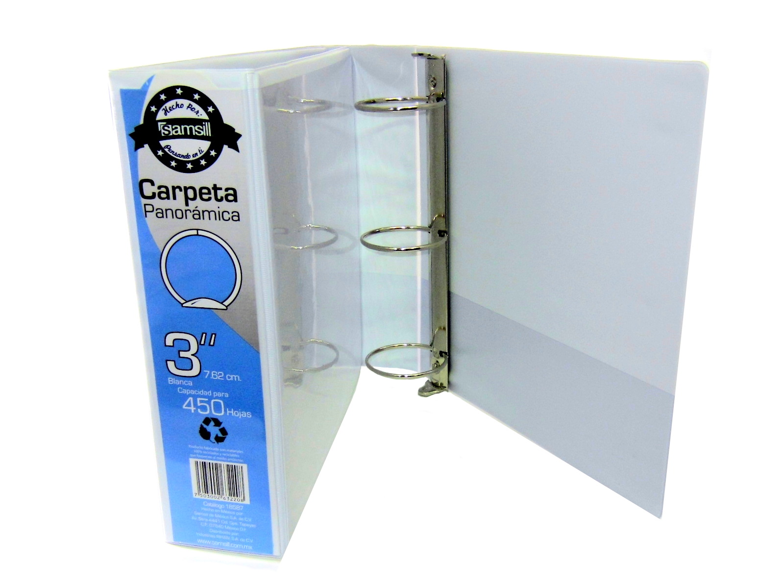 CARPETA DE ARGOLLAS 3 CTA. BCA HERRAJE O - Proveedora de Oficinas