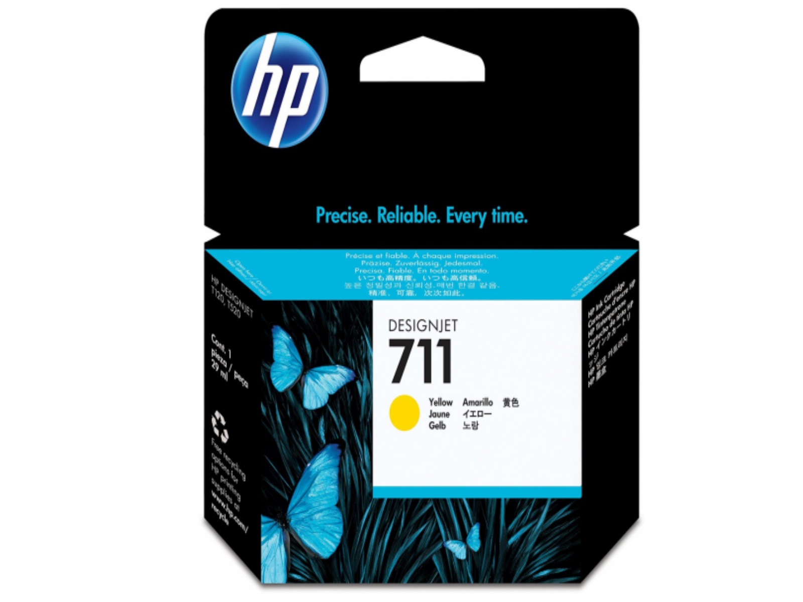 CARTUCHO 711 29ML. AMARILLO CZ132A HP - Proveedora de Oficinas