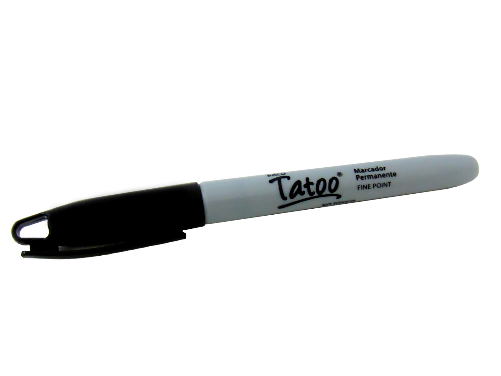 MARCADOR PERMANENTE TATOO FINO NEGRO MR096 BACO - Proveedora de Oficinas
