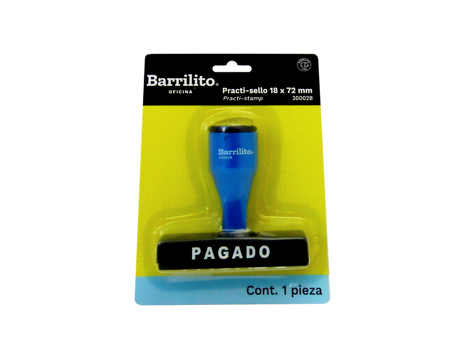 SELLO PRACTI-SELLO ENTREGADO 60 X 11 MM 30005B BARRILITO - Proveedora ...