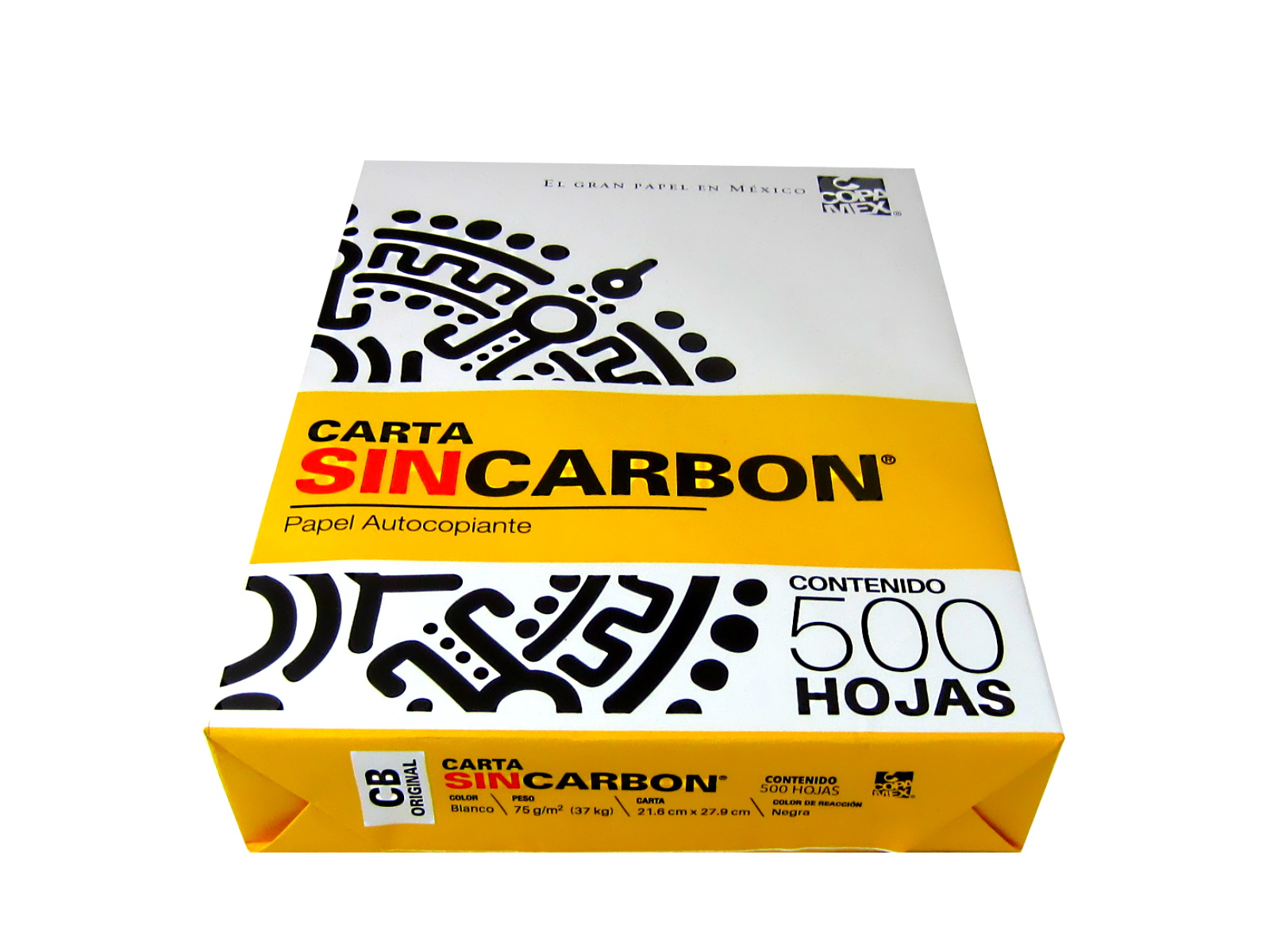PAPEL AUTOCOPIA CB 75 GRS. BCO. T/CARTA PAQ C/500 - Proveedora de Oficinas
